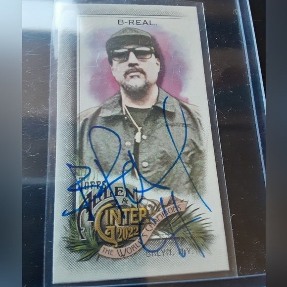 Topps | Other | Cypress Hill Autographed Ginter Card B Real Tupac Snoop ...